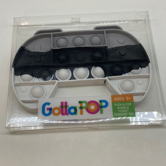 Golla Pop | Toys | Black And White Push Pop Fidget Toy | Poshmark